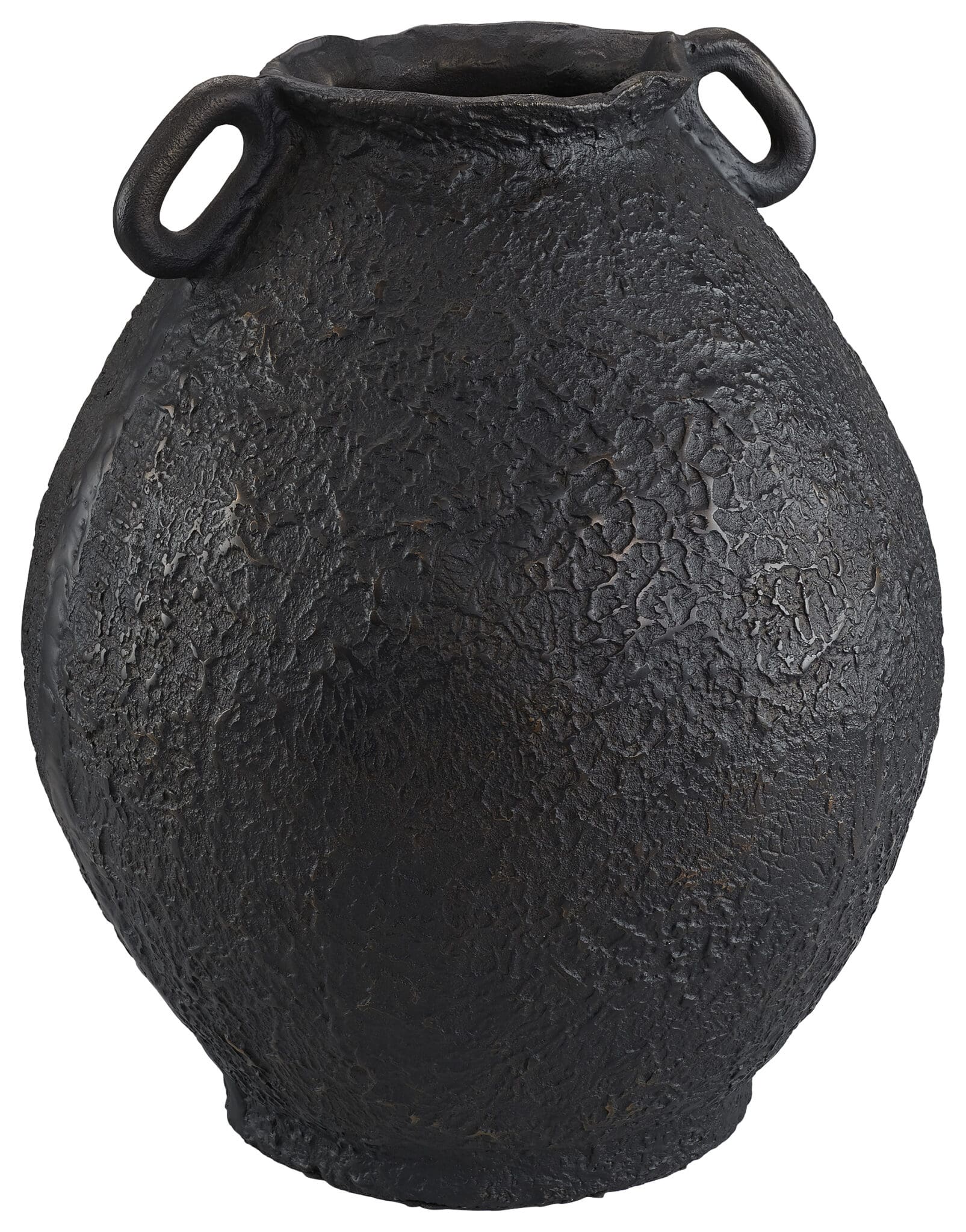 Fiora Large Urn – Antique Black | Johnston Imports
