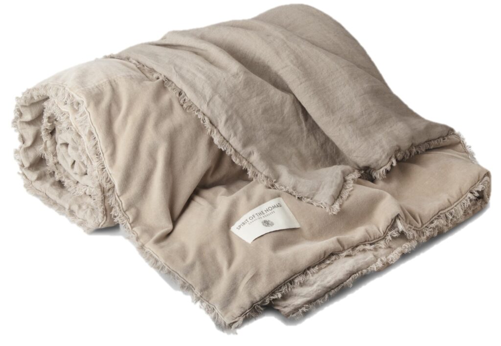 Desert Beige Small Bedspread | Johnston Imports